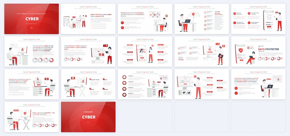 Cyber Powerpoint Presentation Template, Cyber Security Power Point ...