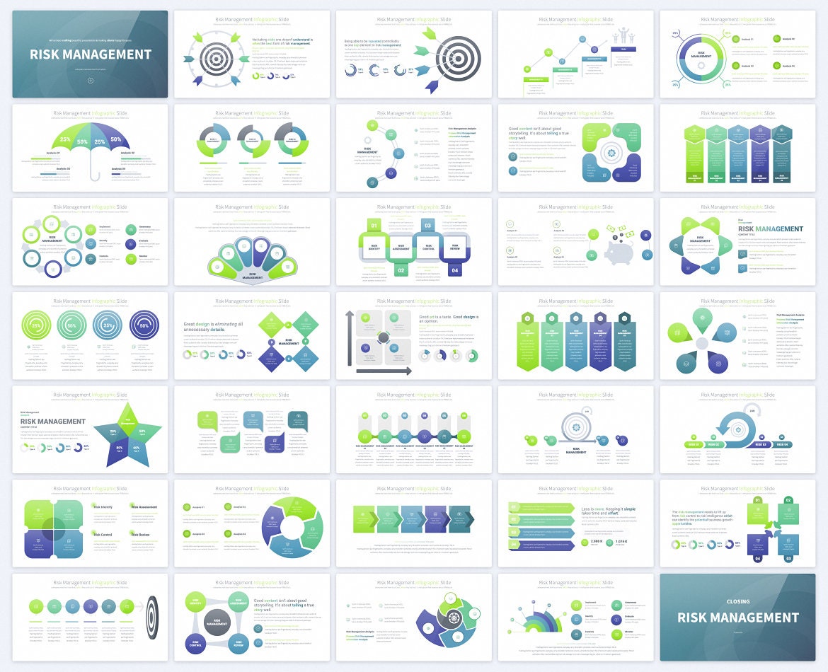 Professional Risk Management Powerpoint Template | Detailed Infographic ...