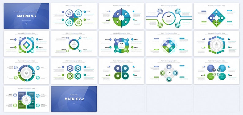 Matrix Powerpoint Presentation Template | Creative Matrix Diagram ...