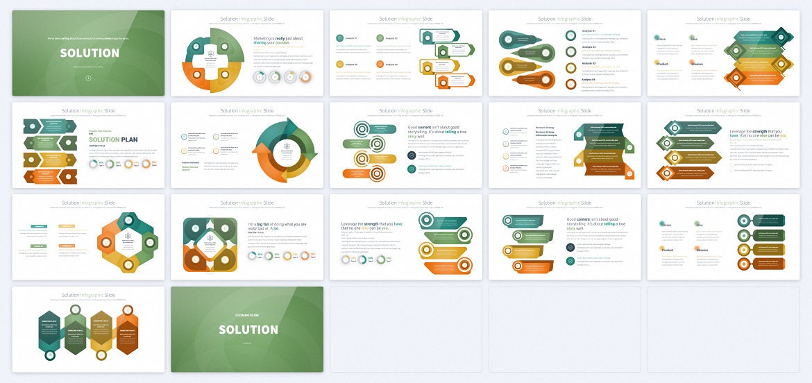 Solution Keynote Presentation Template, Solution Infographics ...