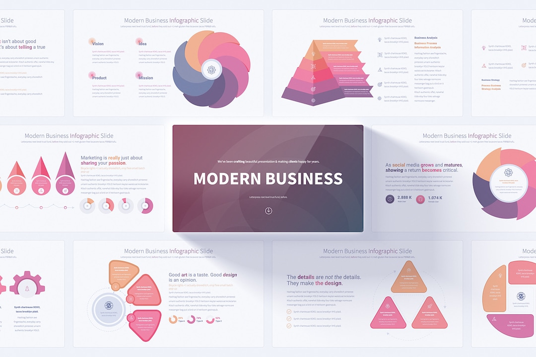Modern Business Powerpoint Infographics Slides, Modern Business ...