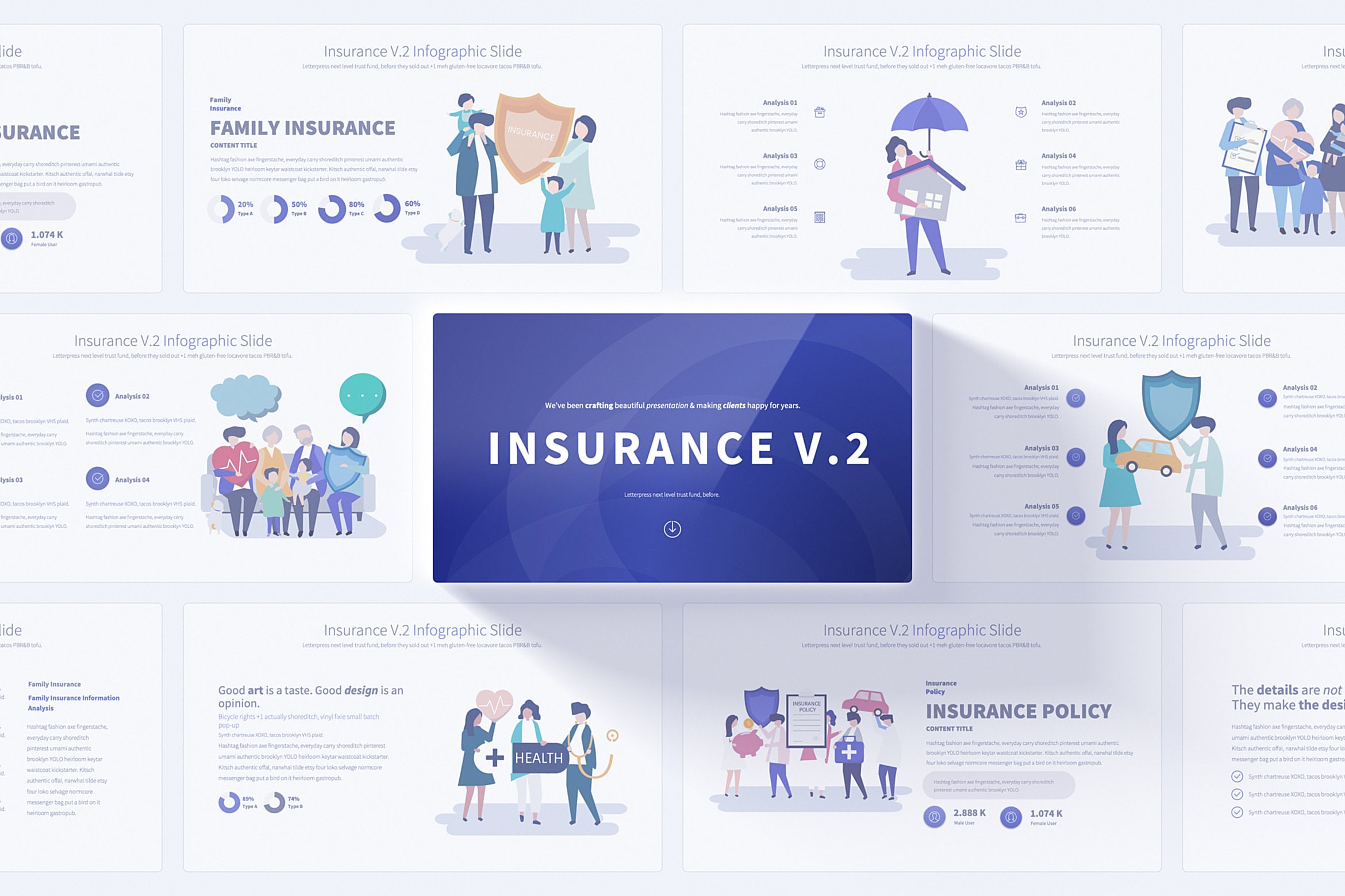Insurance Powerpoint Infographic Slides | Life & Health Insurance ...