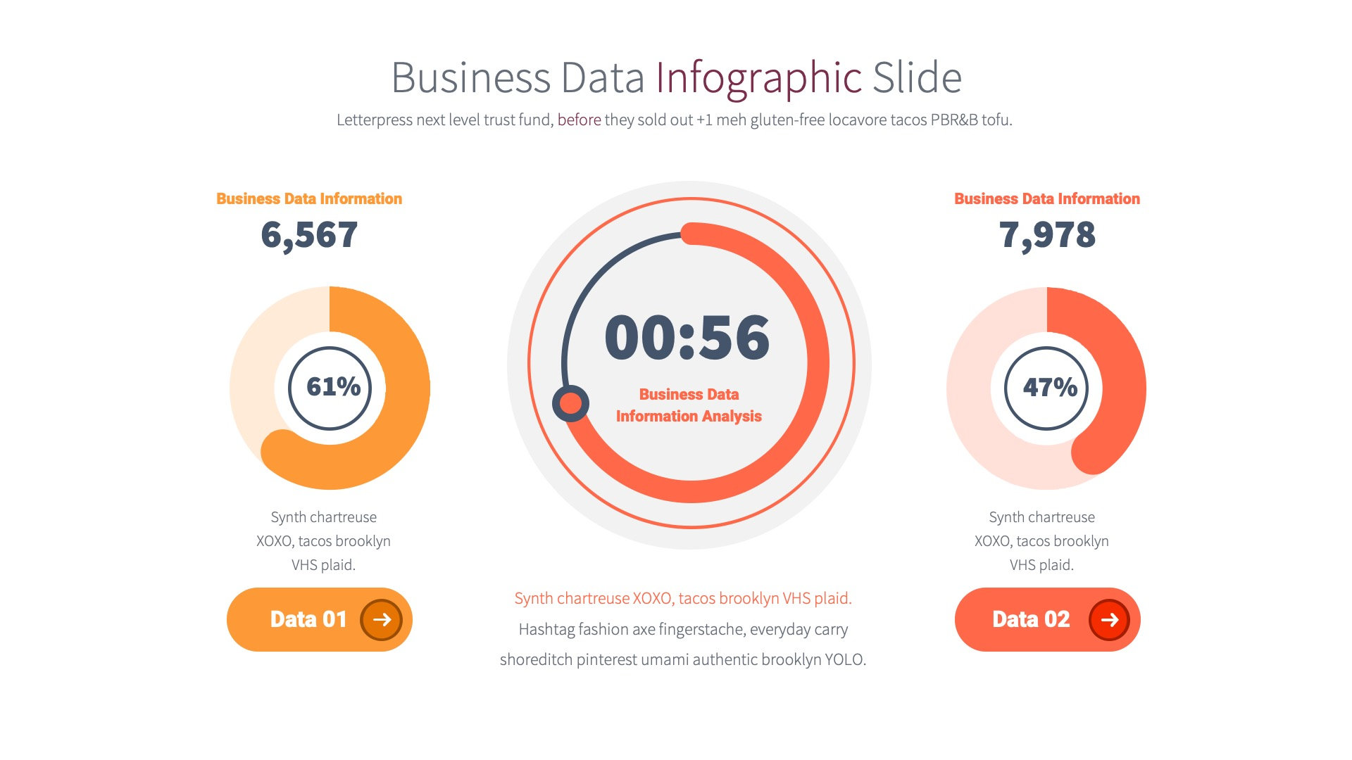 Diapositivas de infografías de PowerPoint sobre datos empresariales ...