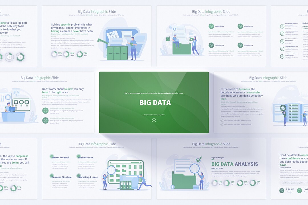Big Data Powerpoint Presentation Template | Database Storage & Cloud ...