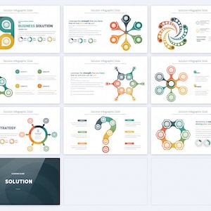 Business Strategy Solution Powerpoint Template, Customizable Slides for ...