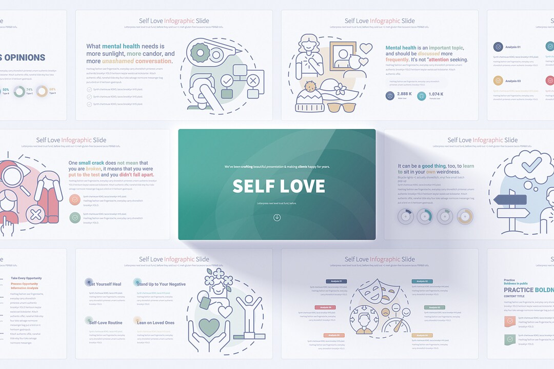 Self-love Mental Health Powerpoint Presentation Template | Powerful ...