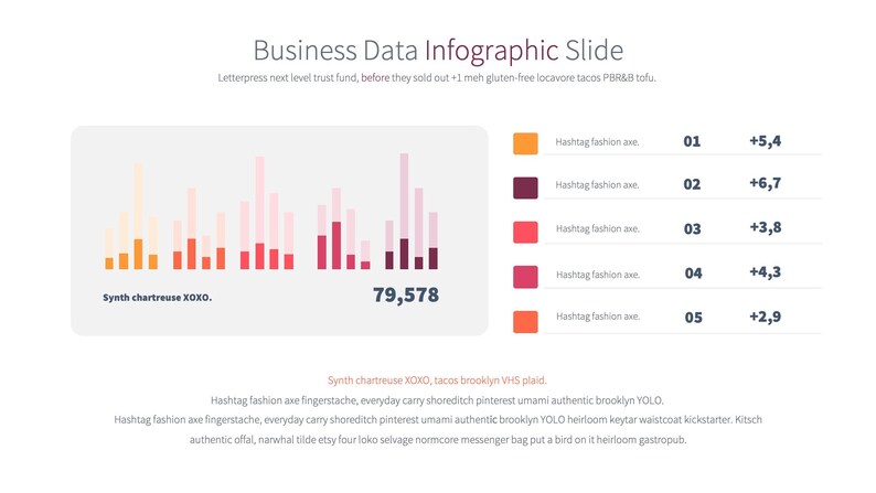 Diapositivas de infografías de PowerPoint sobre datos empresariales ...