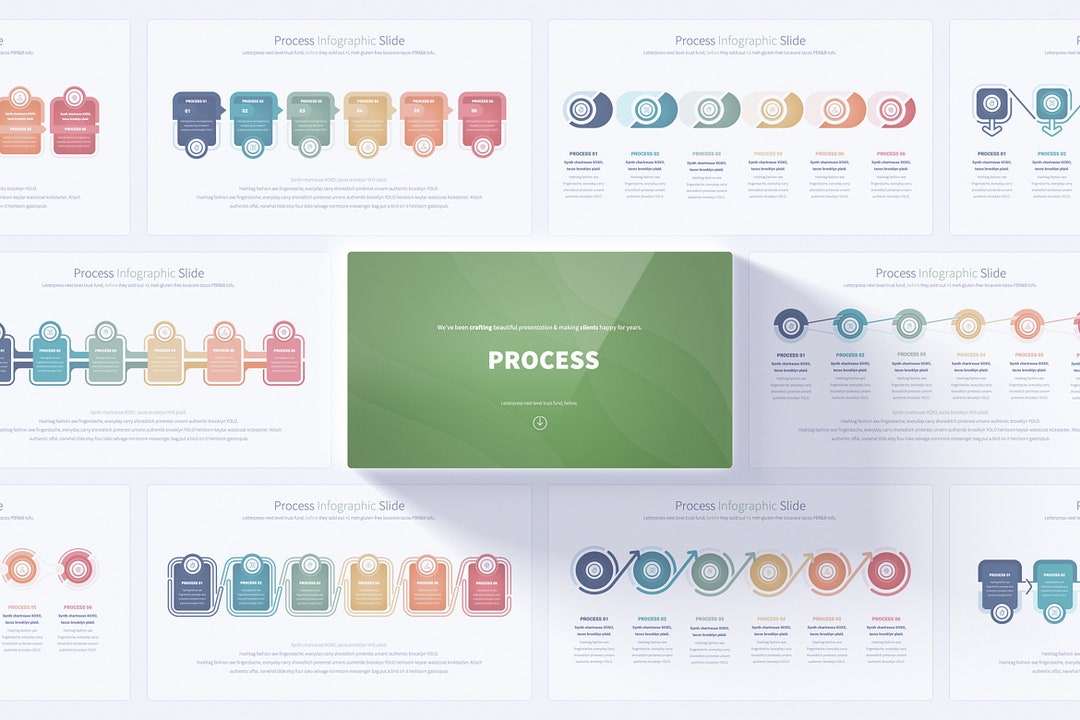Business Process Timeline Powerpoint Template, Visual Workflow Slides ...