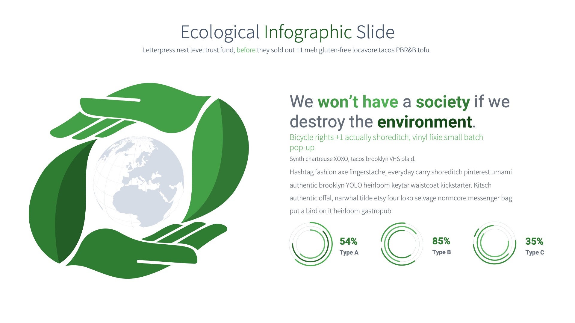 Ecological Powerpoint Presentation, Editable Power Point Template ...