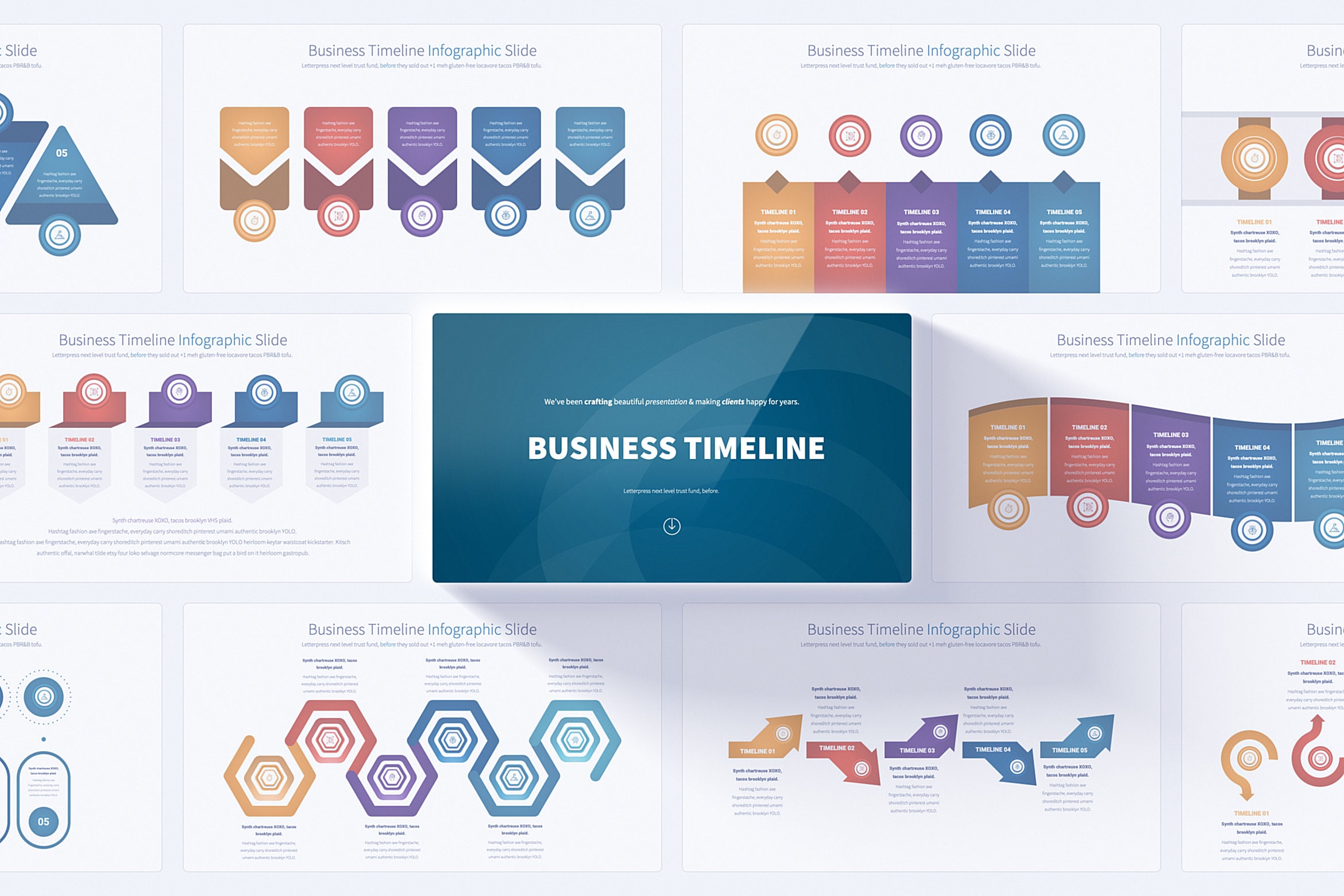 Business Timeline Powerpoint Presentation Template, Business Timeline ...