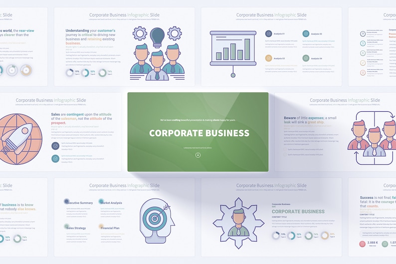 Professional Corporate Business Powerpoint Template - Fully Editable ...