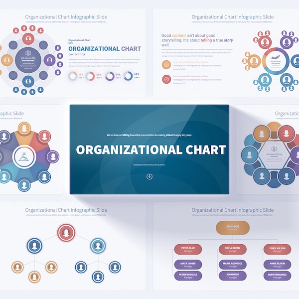 Powerpoint Hierarchy Chart - Etsy