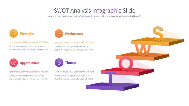 Plantilla de PowerPoint para análisis FODA integral/Fortalezas ...