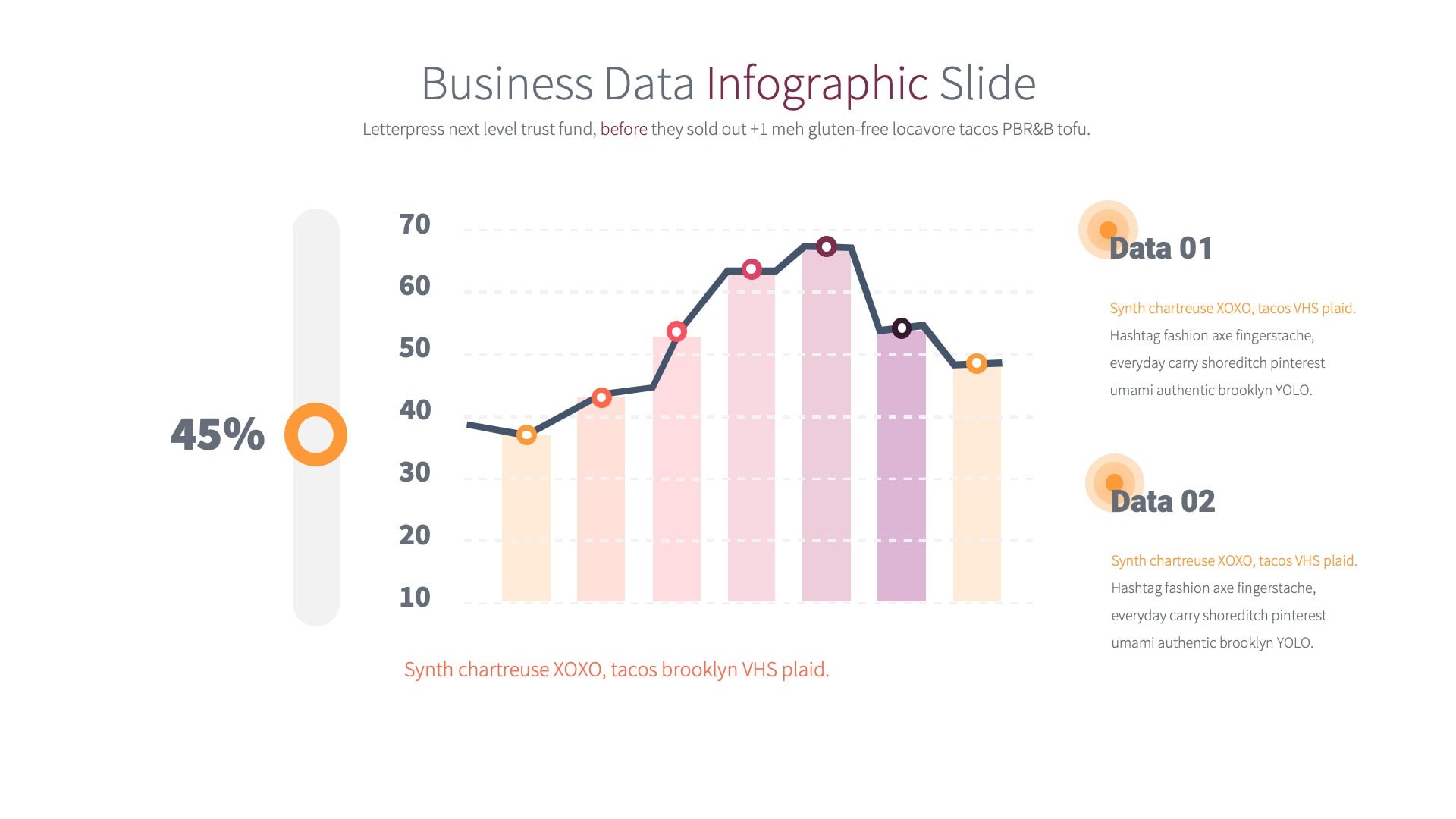 Diapositivas de infografías de PowerPoint sobre datos empresariales / Plantilla de presentación ...