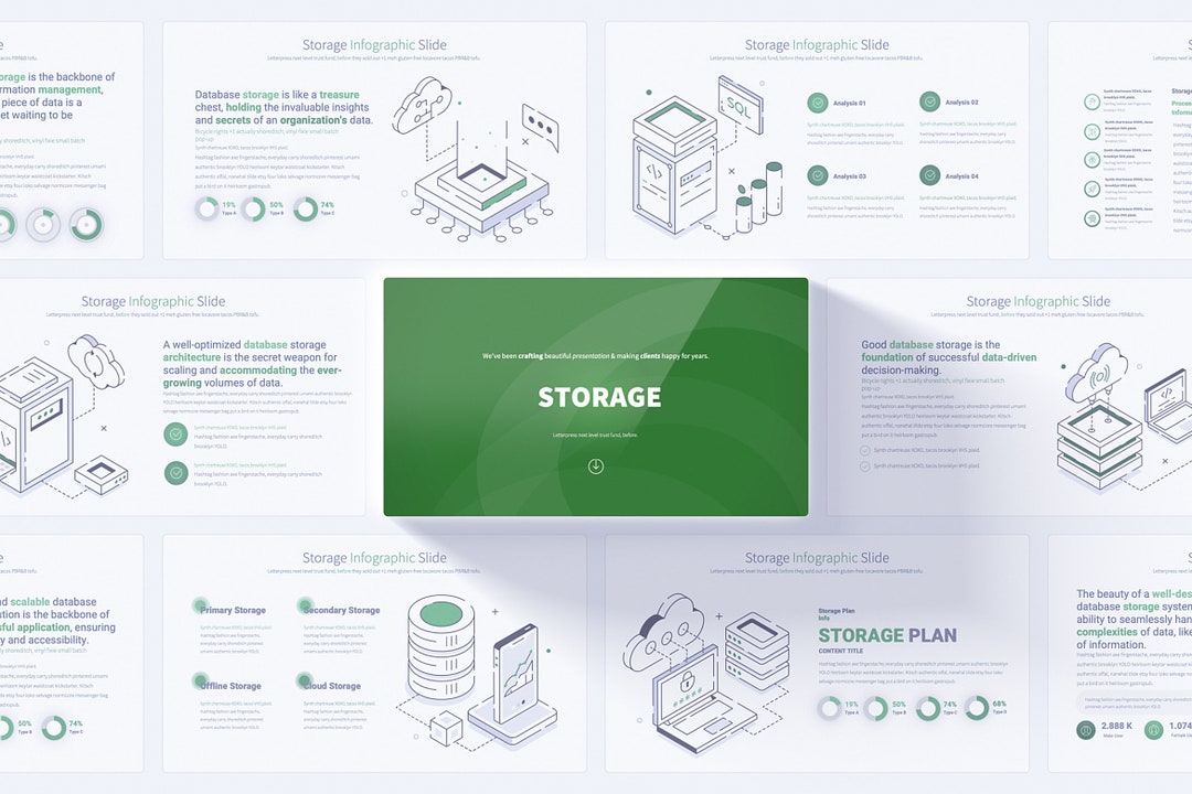 Storage Presentation, Powerpoint Template, Modern Listing, Storage ...
