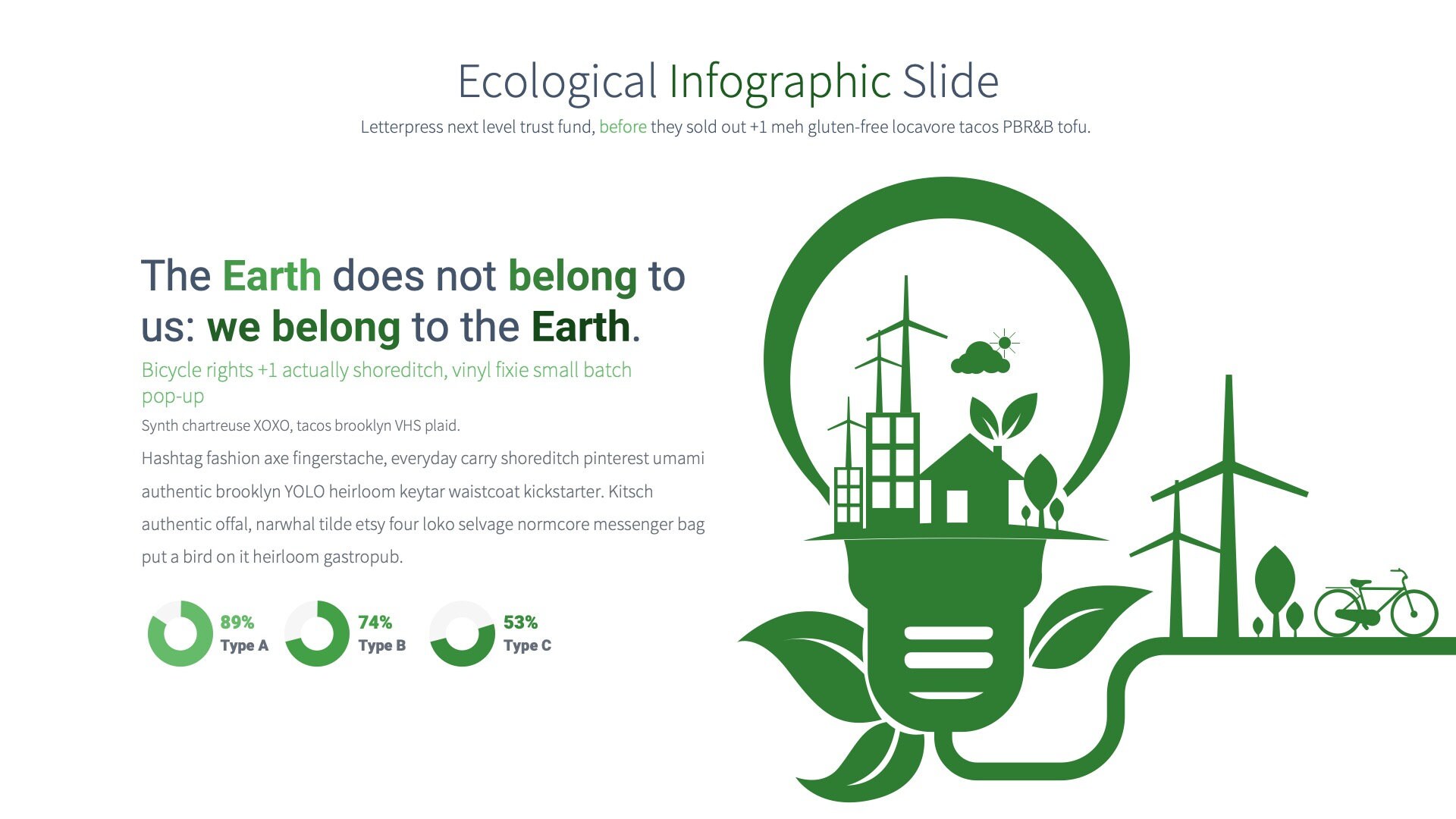 Ecological Powerpoint Presentation, Editable Power Point Template ...