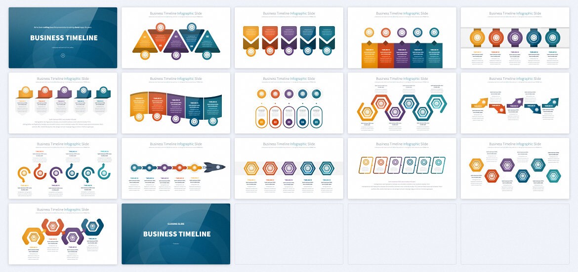 Business Timeline Powerpoint Presentation Template, Business Timeline ...