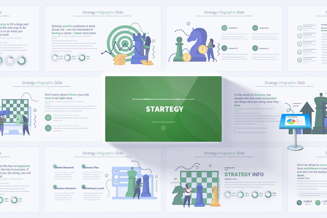 Strategy Keynote Presentation Template, Business Strategy Plan ...