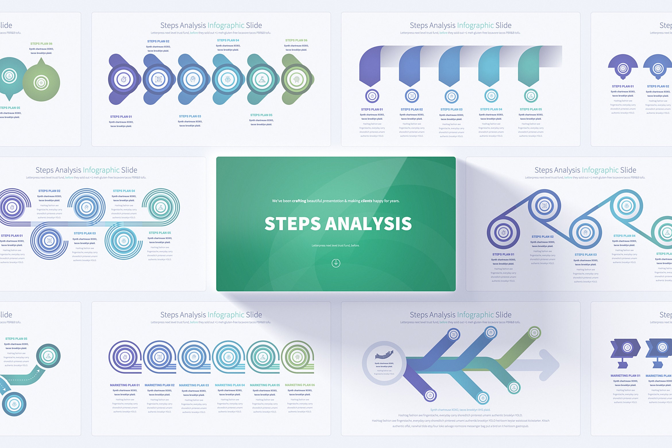 Steps Analysis Powerpoint Presentation Template | Timeline Infographics ...
