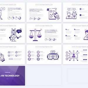 Ai VR Technology Keynote Presentation Template, AI, VR, Virtual Reality ...
