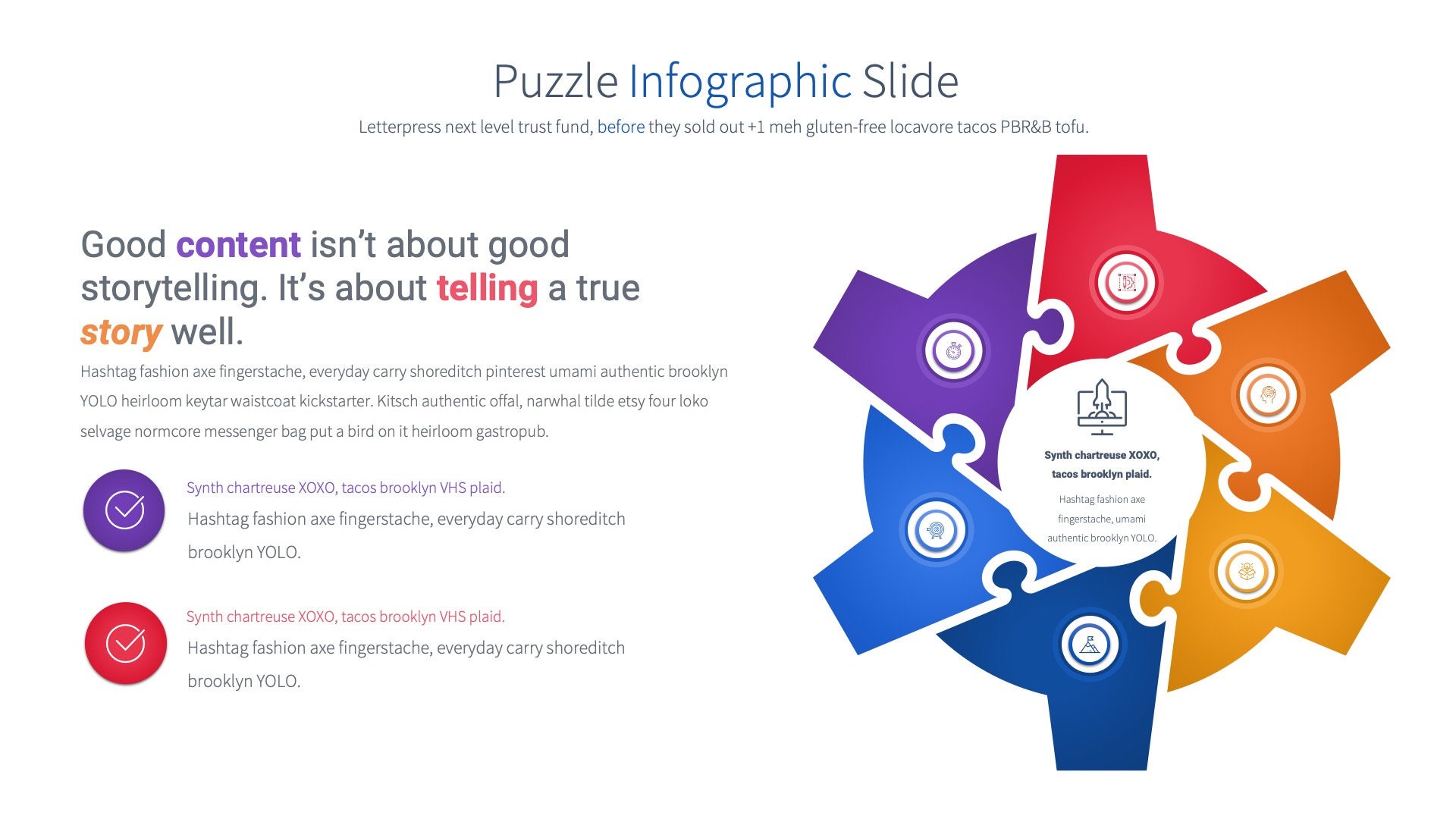 Puzzle Diagram Powerpoint Presentation Template Puzzle - Etsy