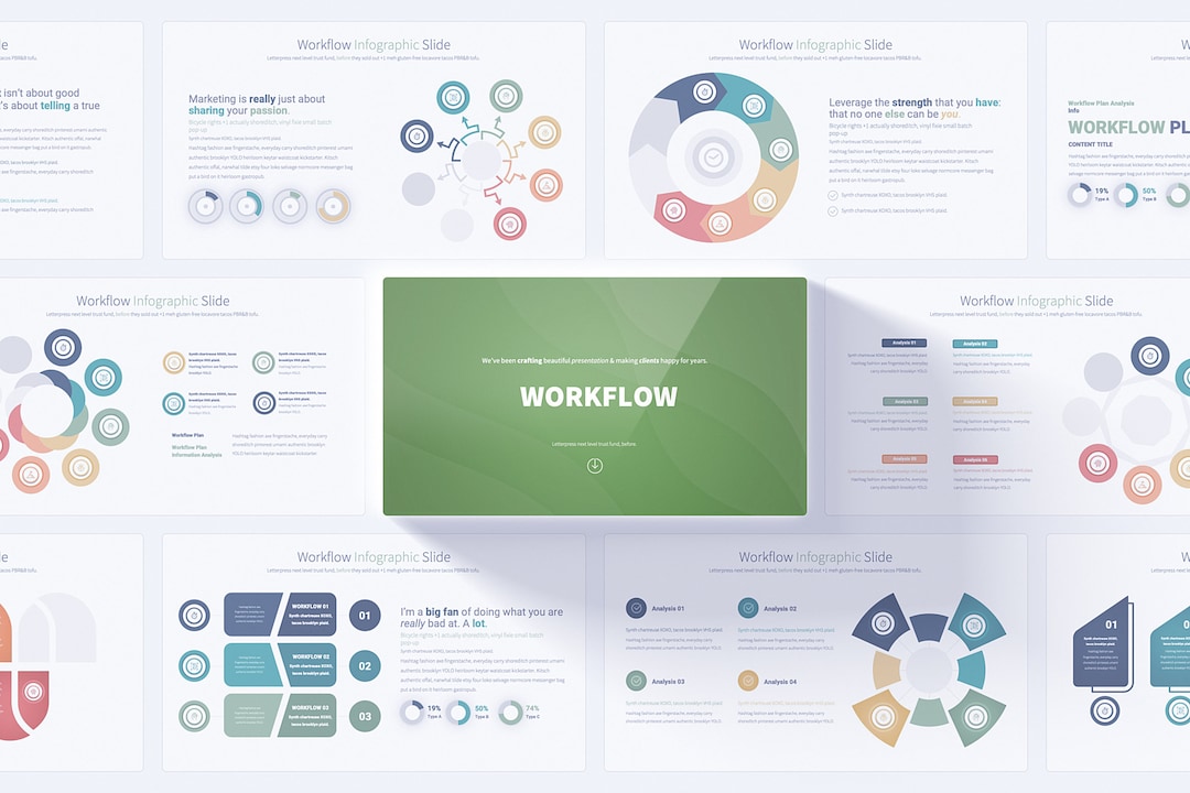 Workflow Powerpoint Presentation Template, Workflow Timeline ...