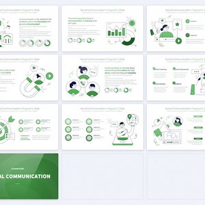 Plantilla de presentación de PowerPoint sobre comunicación/Promoción ...