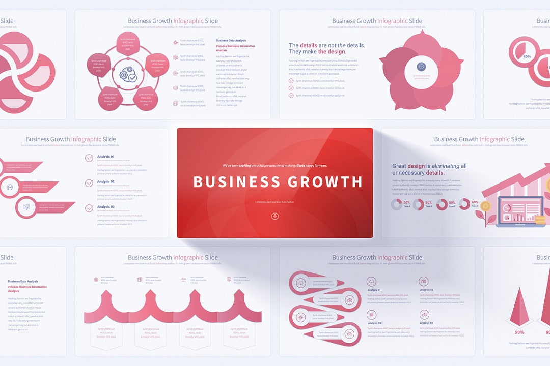 Business Growth Powerpoint Infographic Slides | Growing Business ...