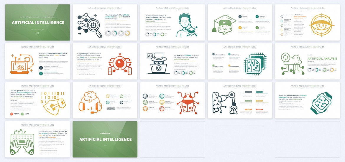 Artificial Intelligence Powerpoint Presentation Template, AI Technology ...