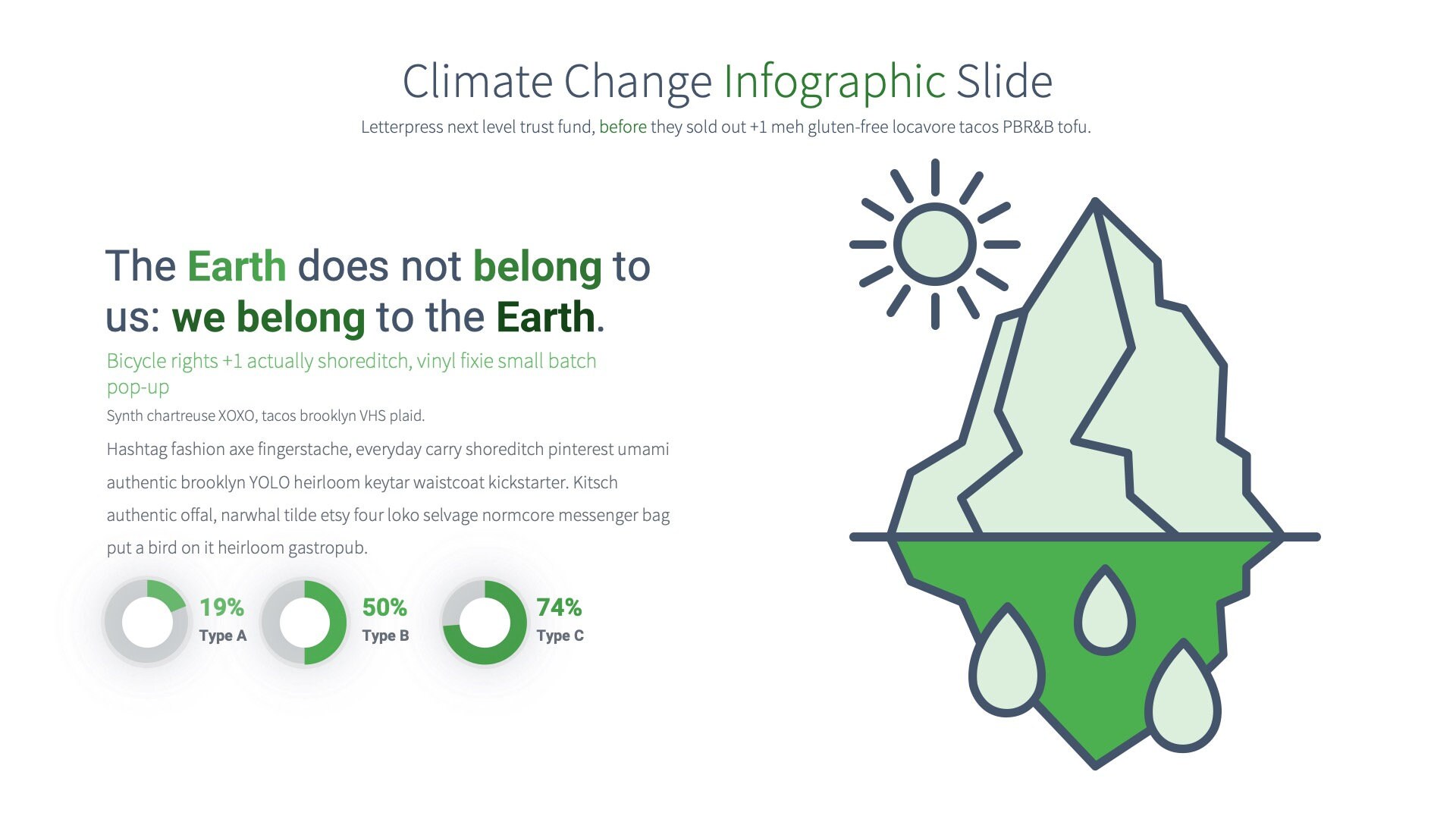 Climate Change Powerpoint Template | Environmental Awareness and Action ...