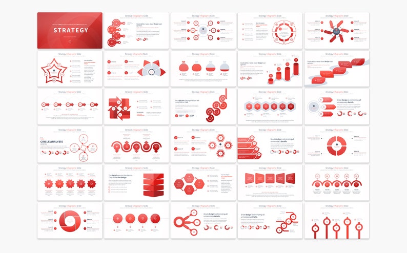 Strategy Powerpoint Infographics Slides Strategy Powerpoint - Etsy