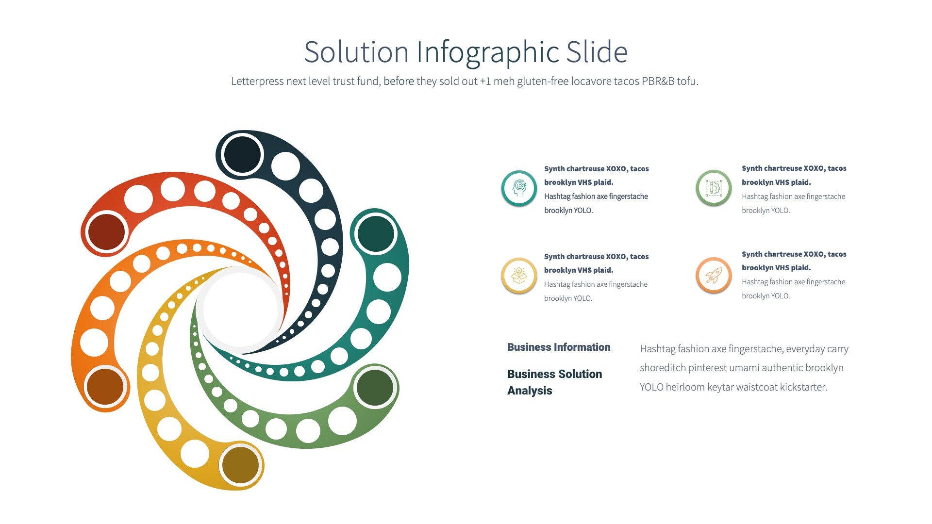 Business Strategy Solution Powerpoint Template, Customizable Slides for ...