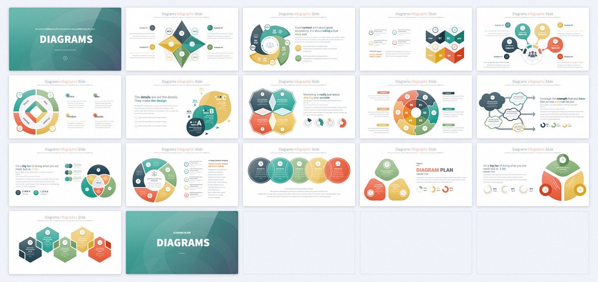 Diagrams Powerpoint Presentation Template, Business Diagram, Venn ...