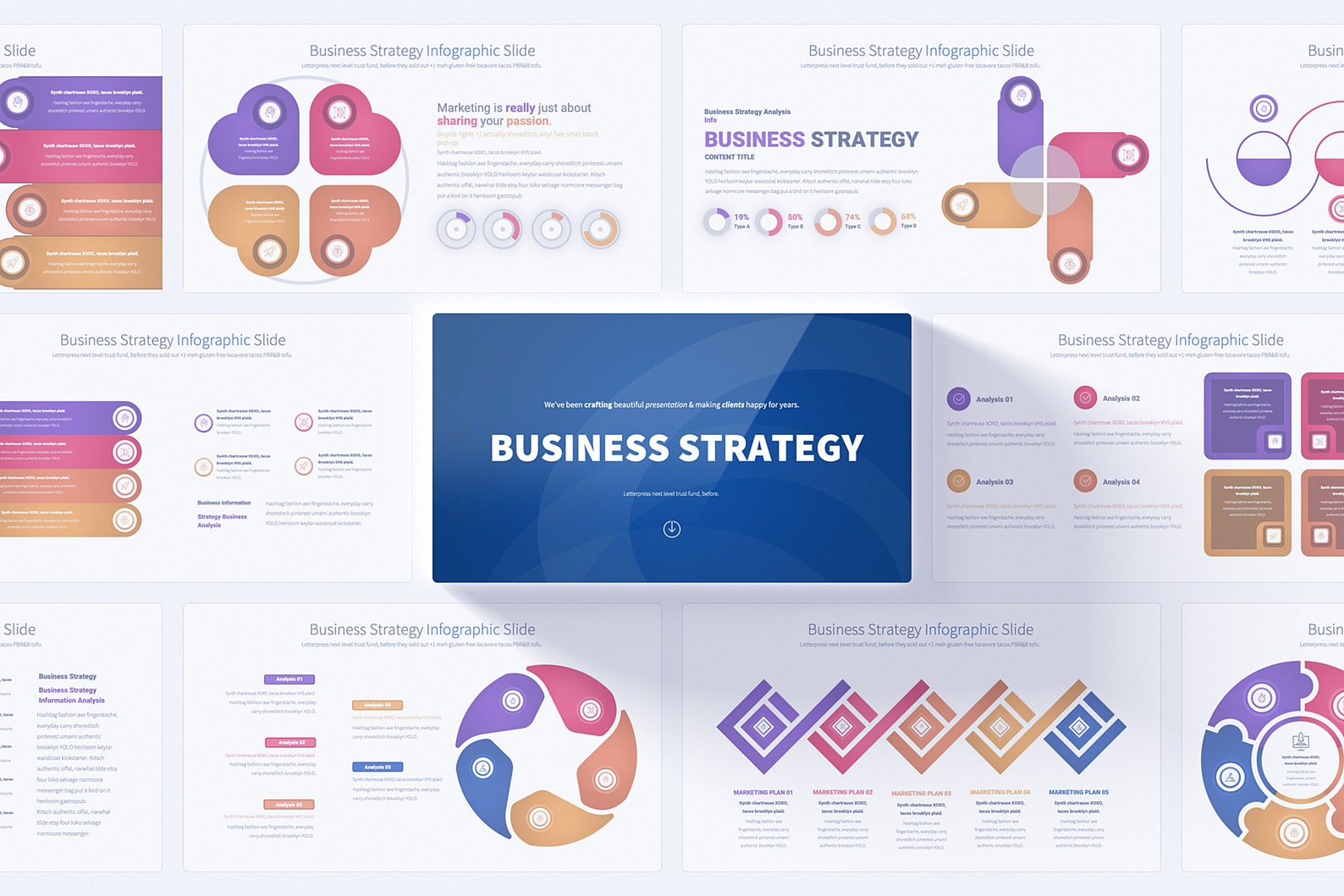 Comprehensive Business Strategy Powerpoint Template | Professional ...