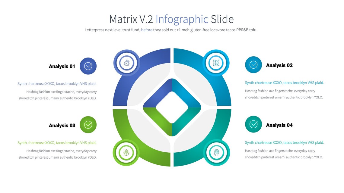 Matrix Powerpoint Presentation Template Matrix Diagram Power - Etsy