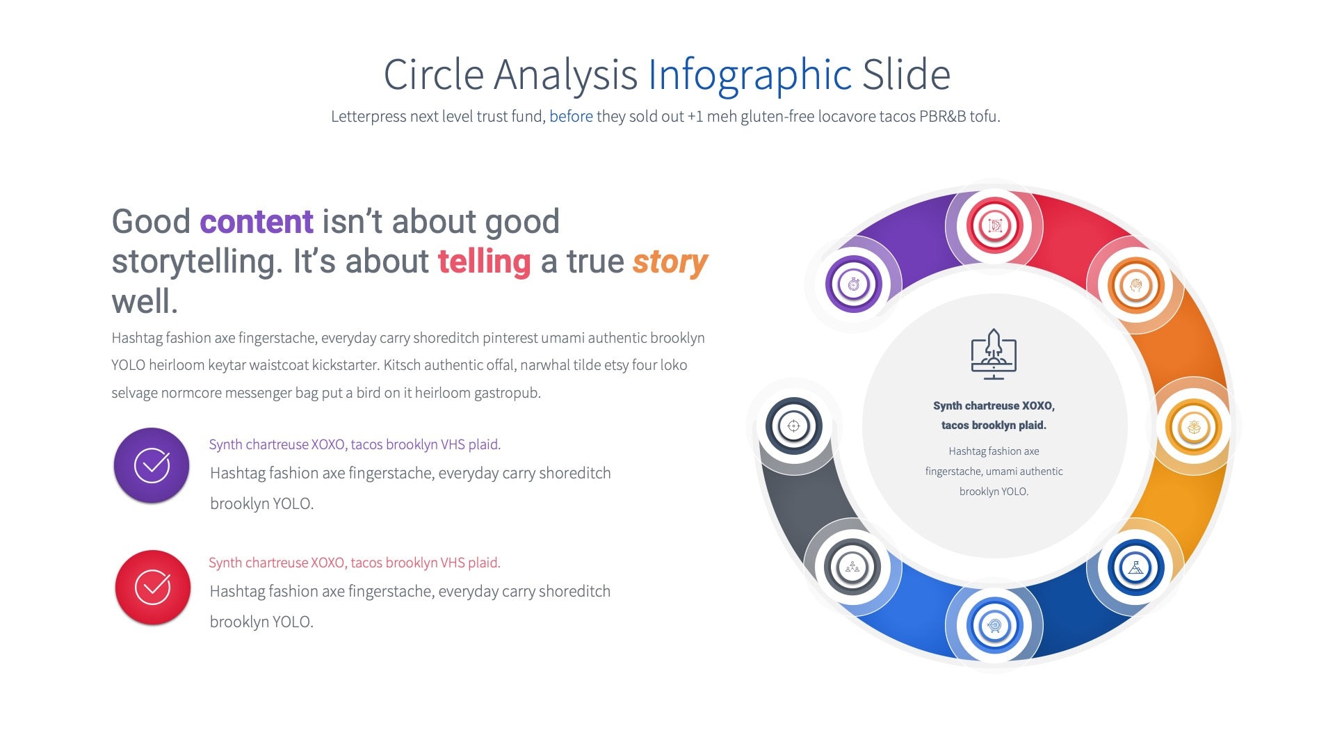 Circle Analysis Powerpoint Diagrams Presentation Template, Strategy ...