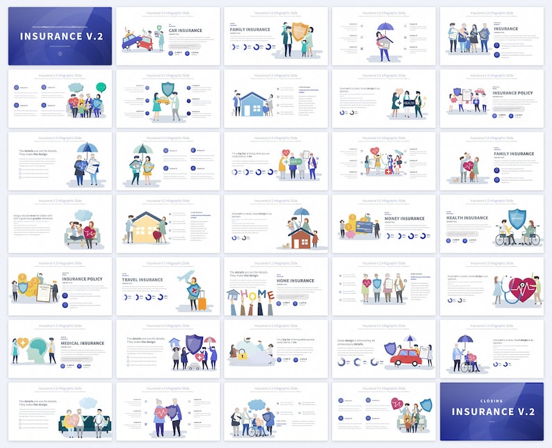 Insurance Powerpoint Infographic Slides | Life & Health Insurance ...