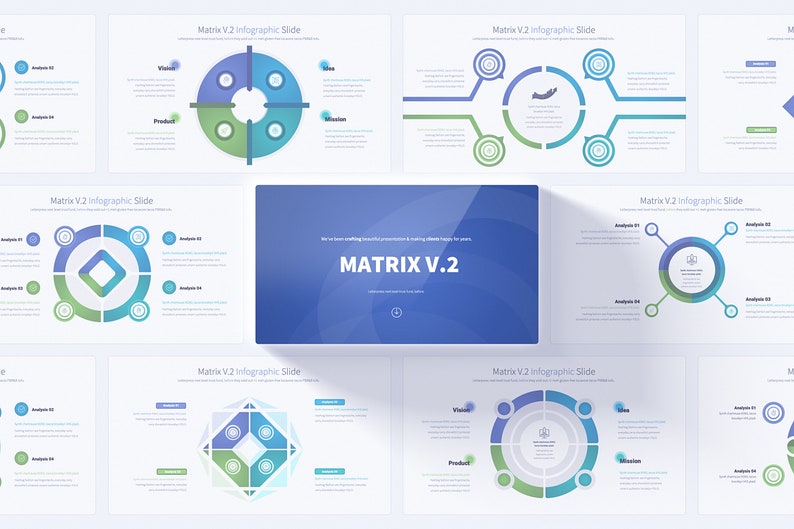 Matrix Powerpoint Presentation Template | Creative Matrix Diagram ...