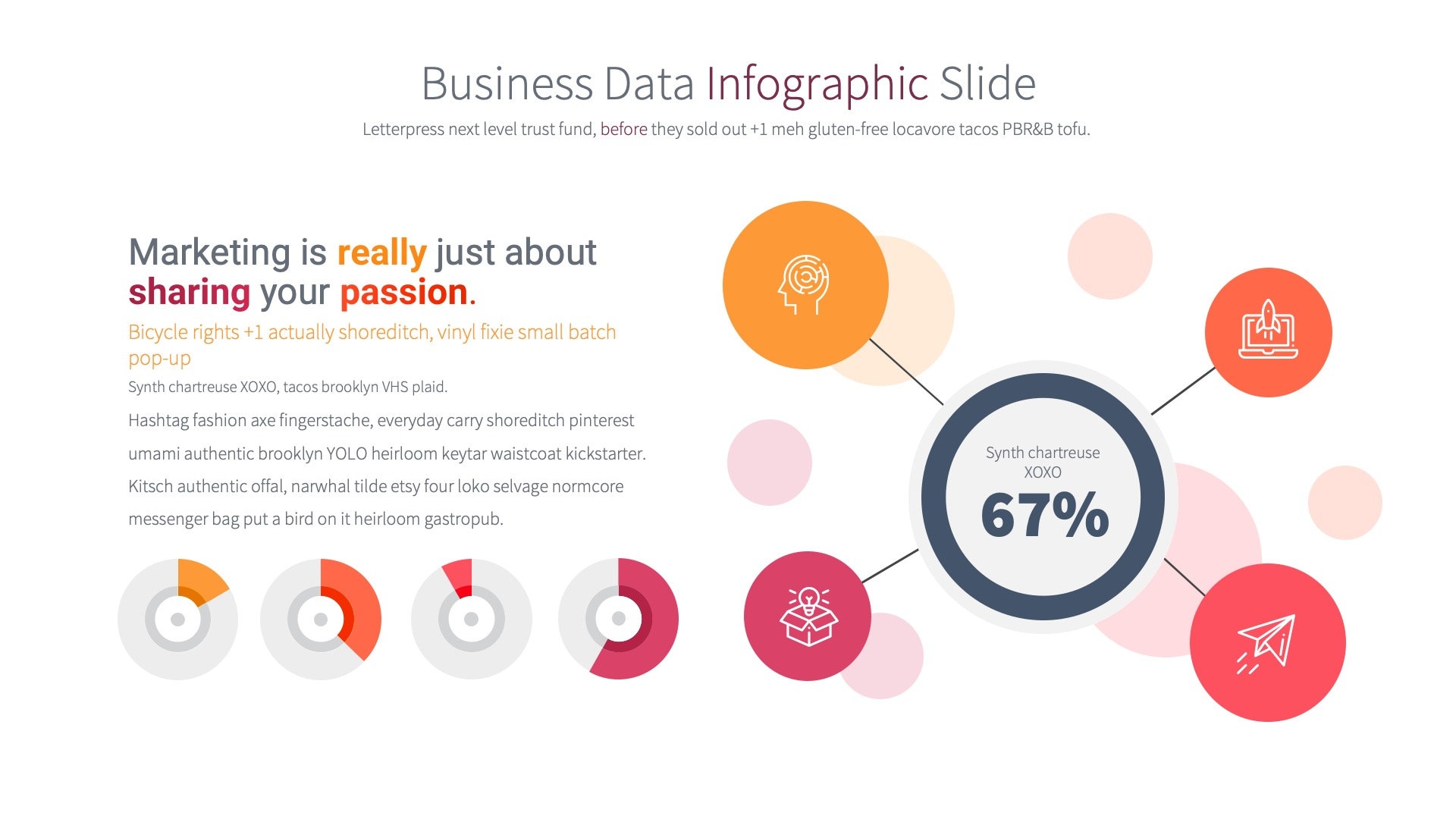 Diapositivas de infografías de PowerPoint sobre datos empresariales ...