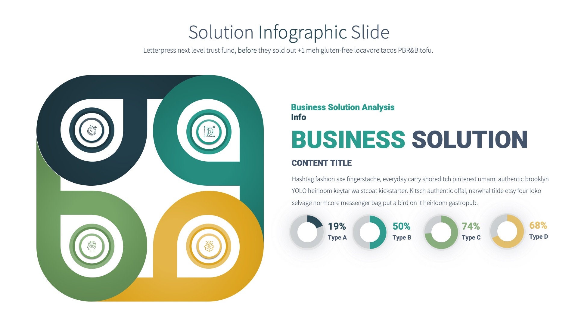 Business Strategy Solution Powerpoint Template, Customizable Slides for ...