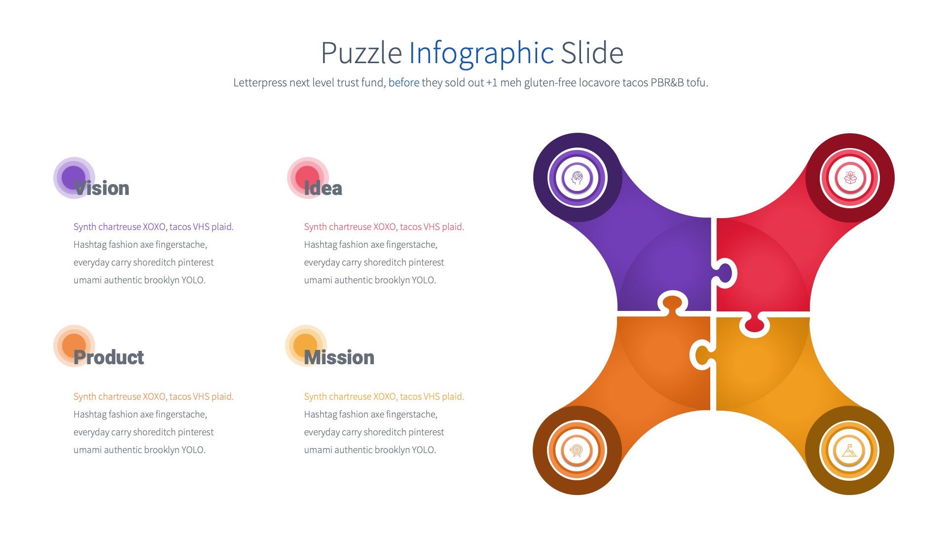 Puzzle Diagram Powerpoint Presentation Template | Creative Business ...