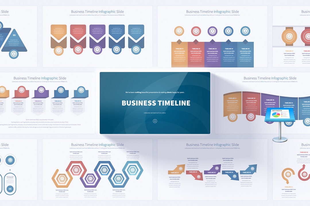 Comprehensive Business Timeline Keynote Template | Detailed Infographic ...