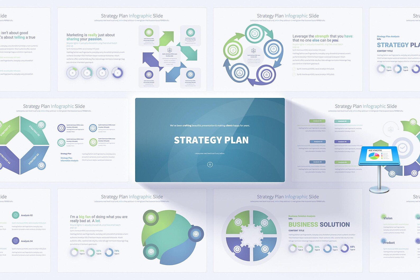Professional Strategy Plan Keynote Slides | Perfect for Corporate ...