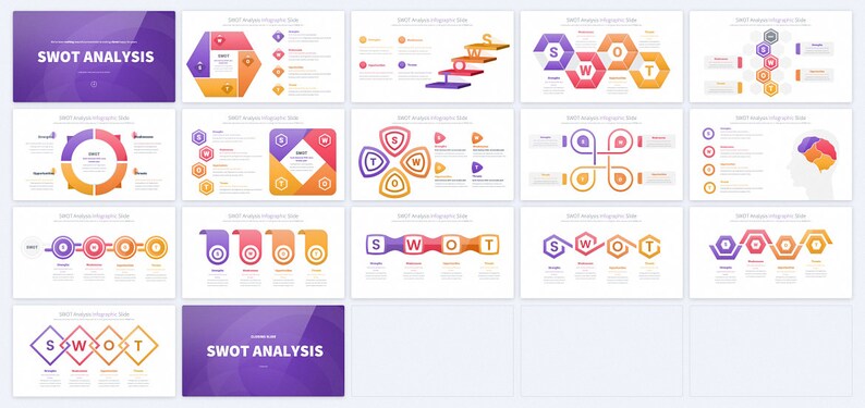 Plantilla de PowerPoint para análisis FODA integral/Fortalezas ...