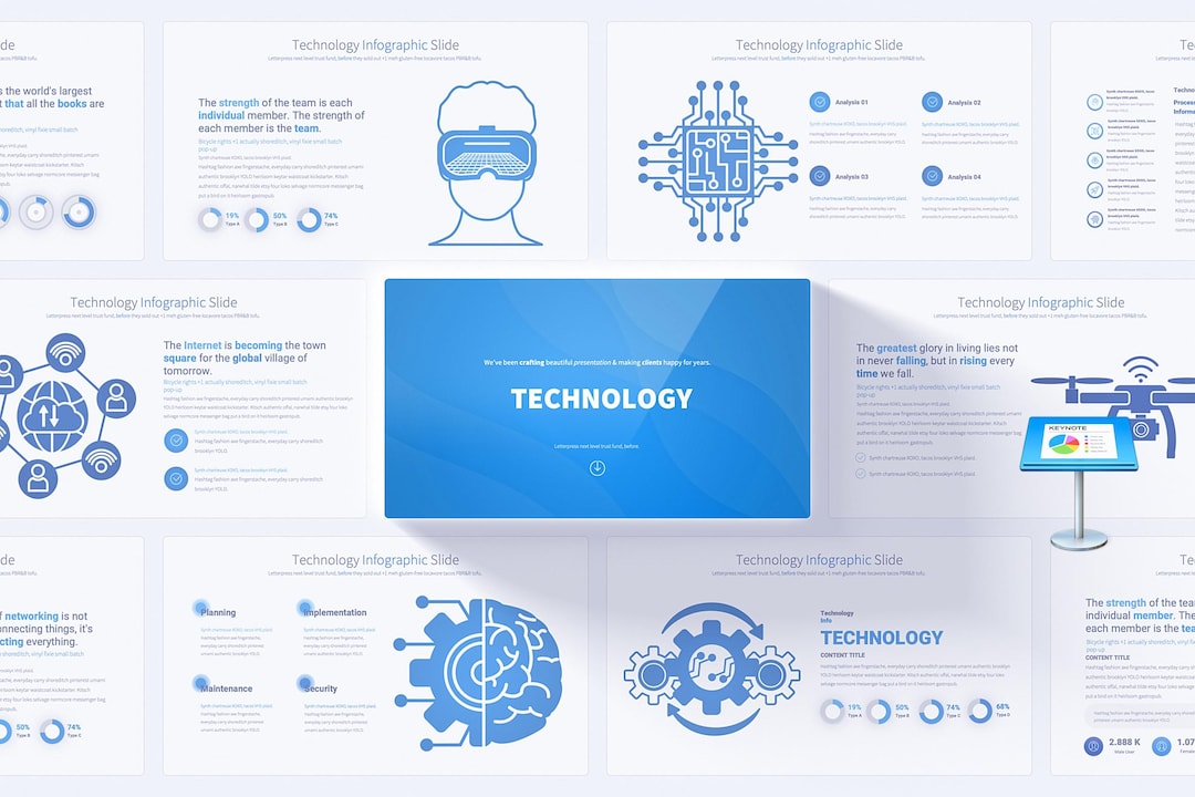 Comprehensive Technology Keynote Presentation Template | Perfect for ...