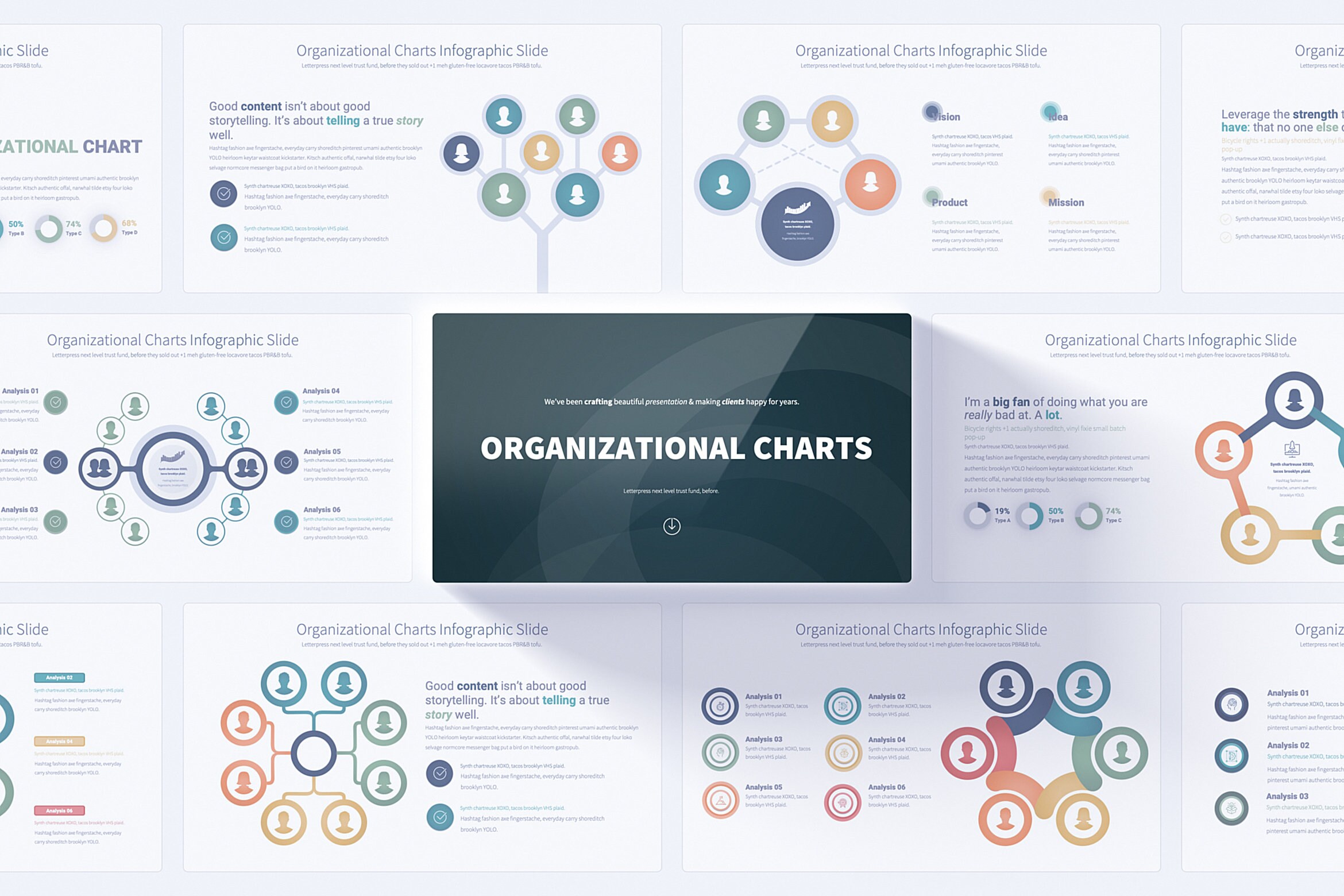Organizational Charts Powerpoint Presentation Template, Org Charts ...