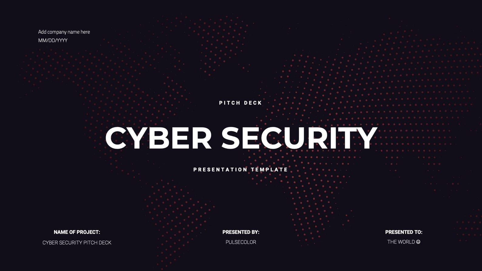 Cyber Security Pitch Deck Powerpoint Presentation Template | Professional Cybersecurity Investor ...