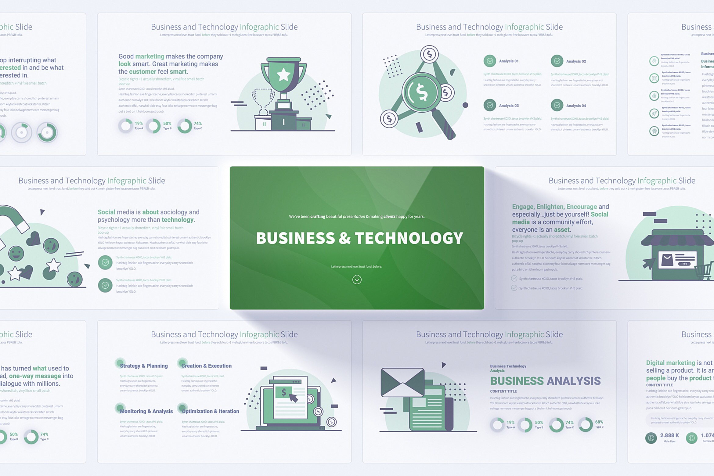 Business and Technology Powerpoint Presentation Template ...