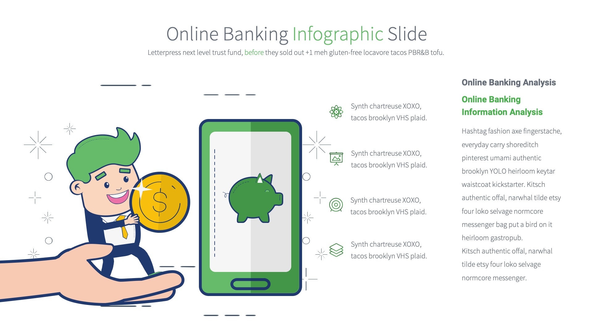 Online Banking Powerpoint Infographic Slides | Finance & Banking ...
