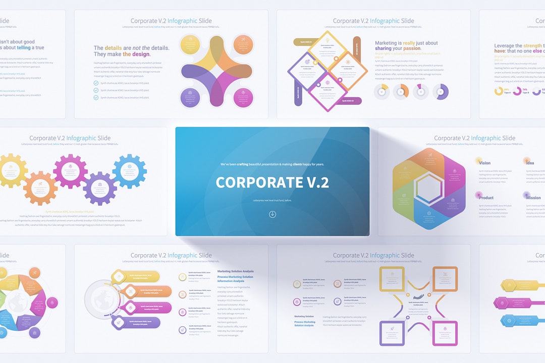 Corporate Powerpoint Infographic Slides | Professional Corporate ...